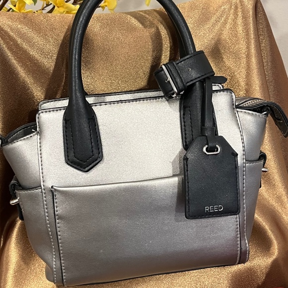 Reed | Bags | Reed Metallic Silver Mini Satchel Handbag | Poshmark